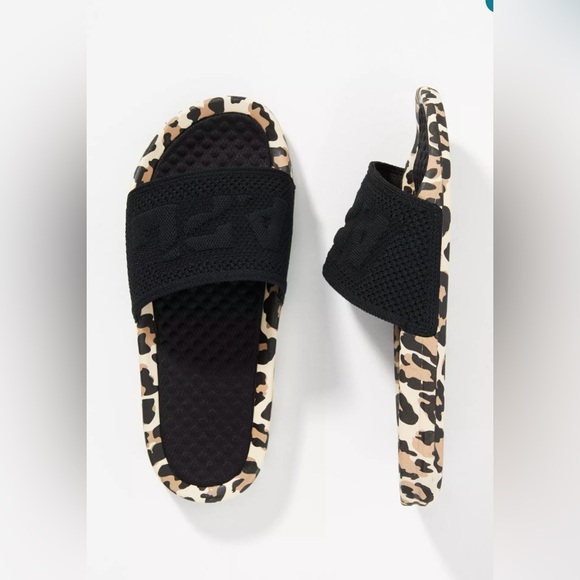 APL | Shoes | Apl Logo Techloom Slide In Black Leopard | Poshmark